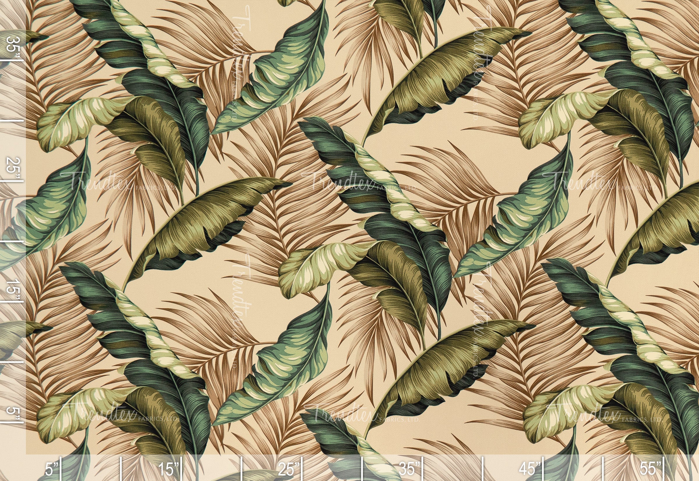 Banana Leaf - Sample Swatch – Hawaii Barkcloth
